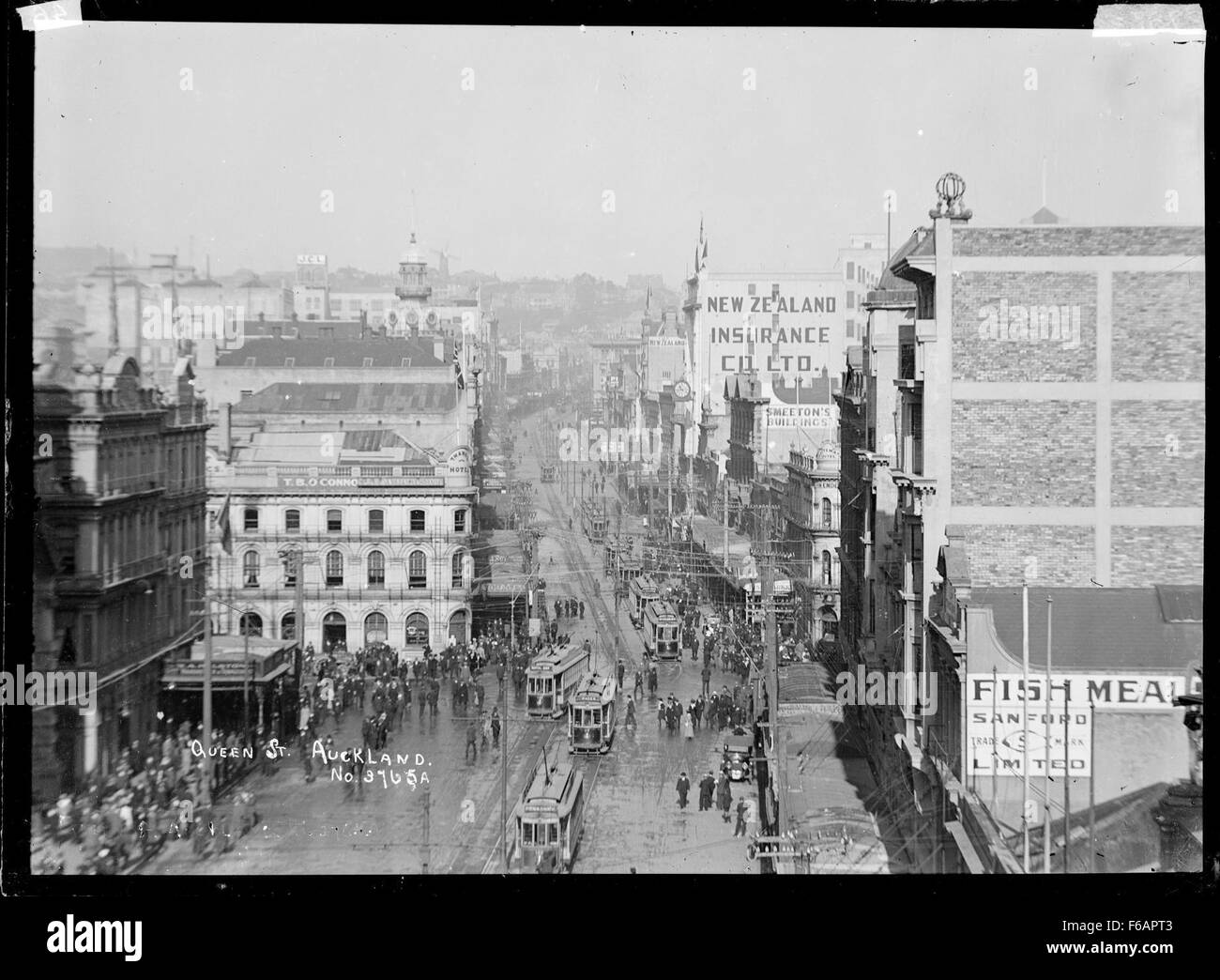 Main retail street in Black and White Stock Photos & Images - Alamy