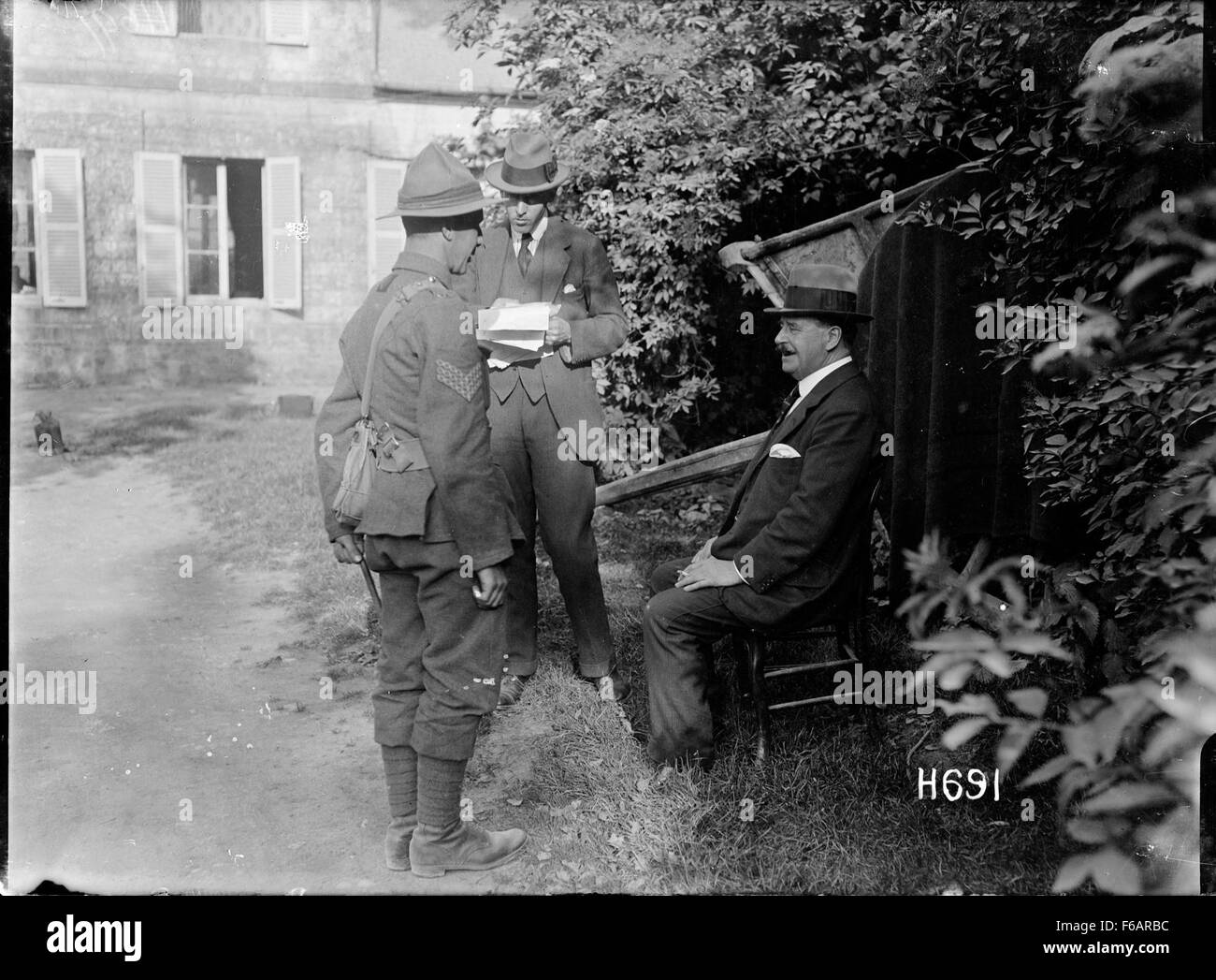 This historical photo captures Sir Joseph Ward, the Prime Minister of ...
