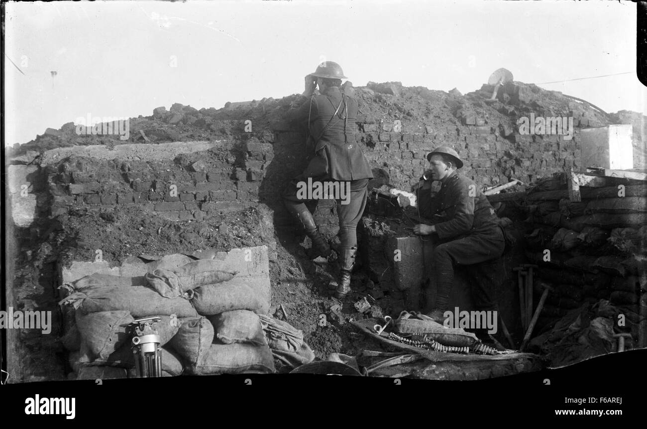 An observation post on Westhoek Ridge during World War I provided a ...
