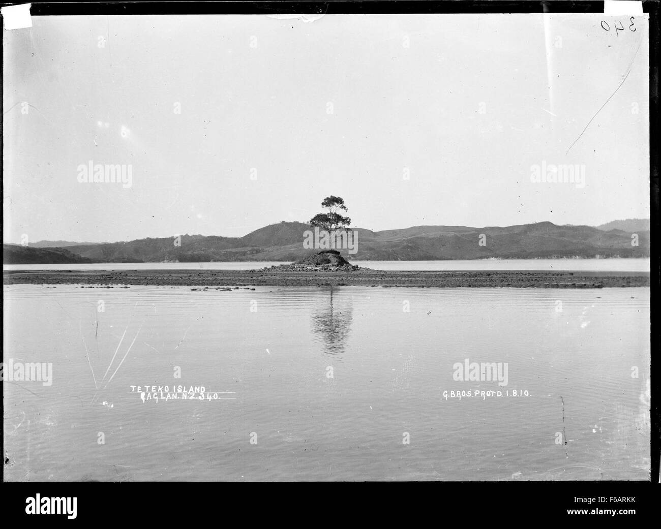 A 1910 photograph captures the scenic beauty of Te Teko Island in ...