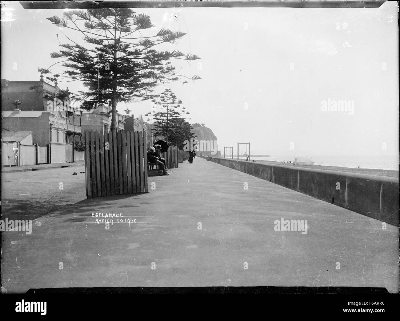 The Esplanade, also known as Marine Parade, in Napier, New Zealand, is ...