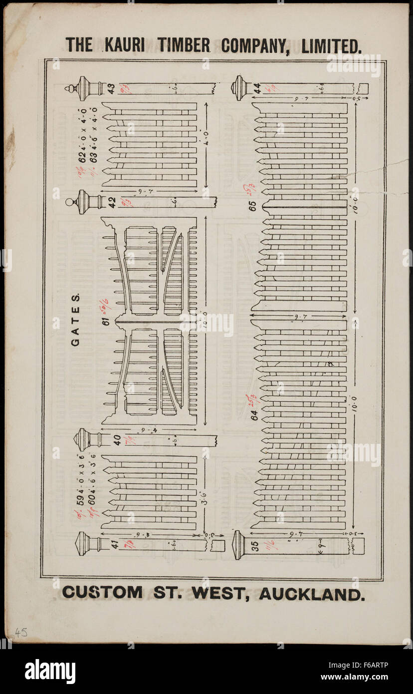 The Kauri Timber Company Ltd (Auckland Office) Gates [Catalogue page ...