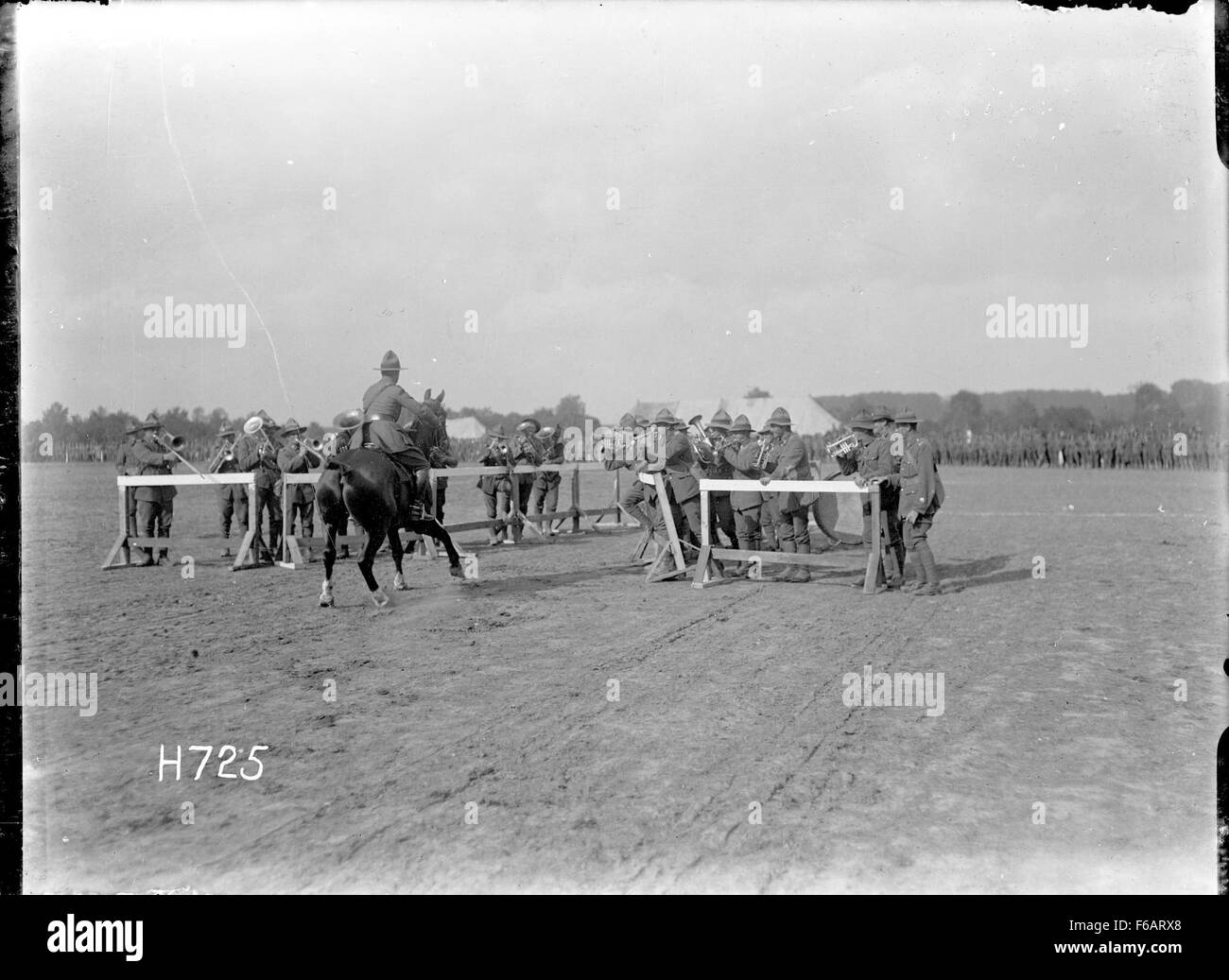 The mounted officers' obstacle pace at the New Zealand Divisional is ...
