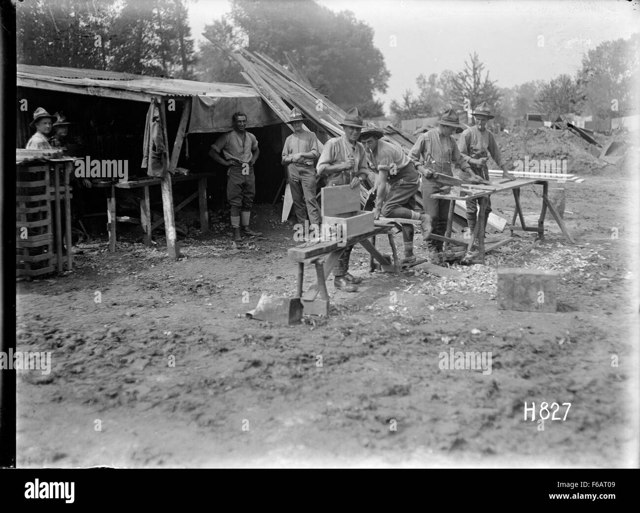 This image captures pioneers from the Wellington Regiment engaged in ...