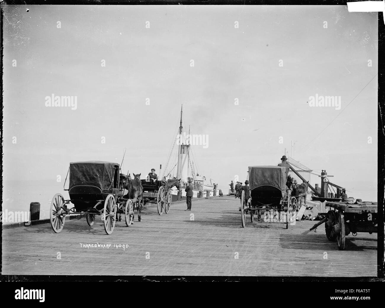 The Terranora, a ship docked at Thames Wharf, is captured in this ...