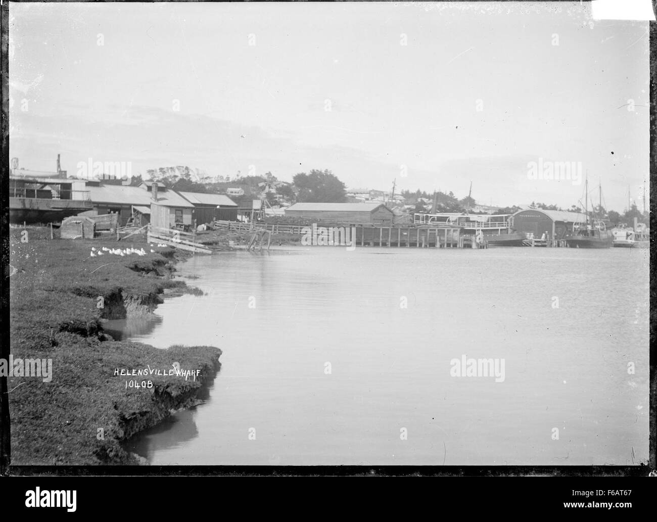 The wharf at Helensville is an important waterfront location known for ...