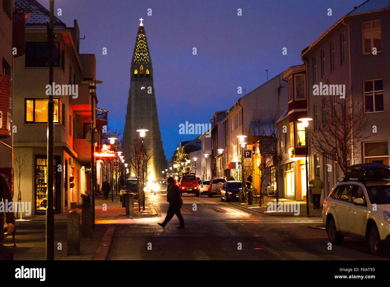 Reykjavik street scene hi-res stock photography and images - Alamy