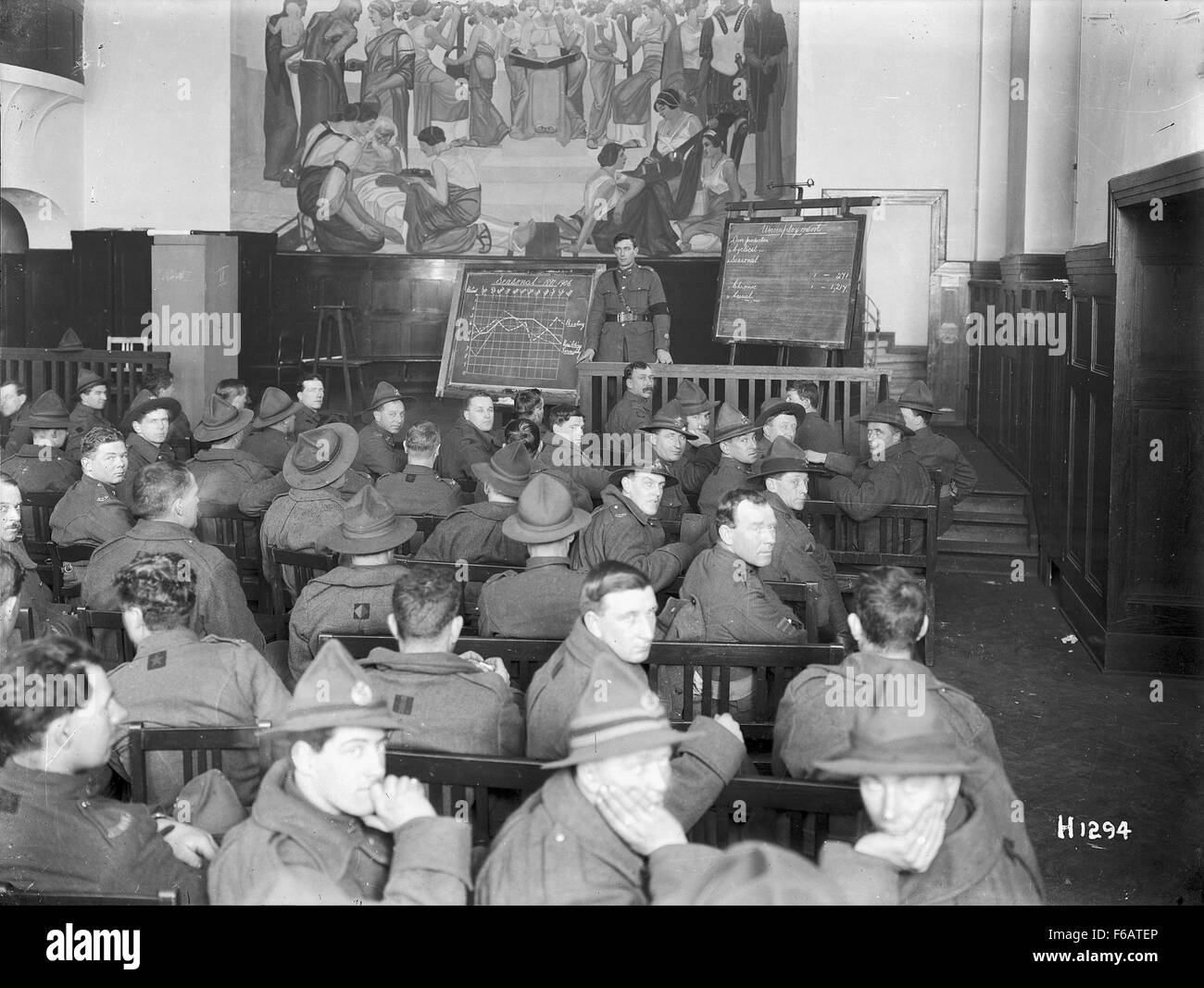 Soldiers in a classroom Black and White Stock Photos & Images - Alamy
