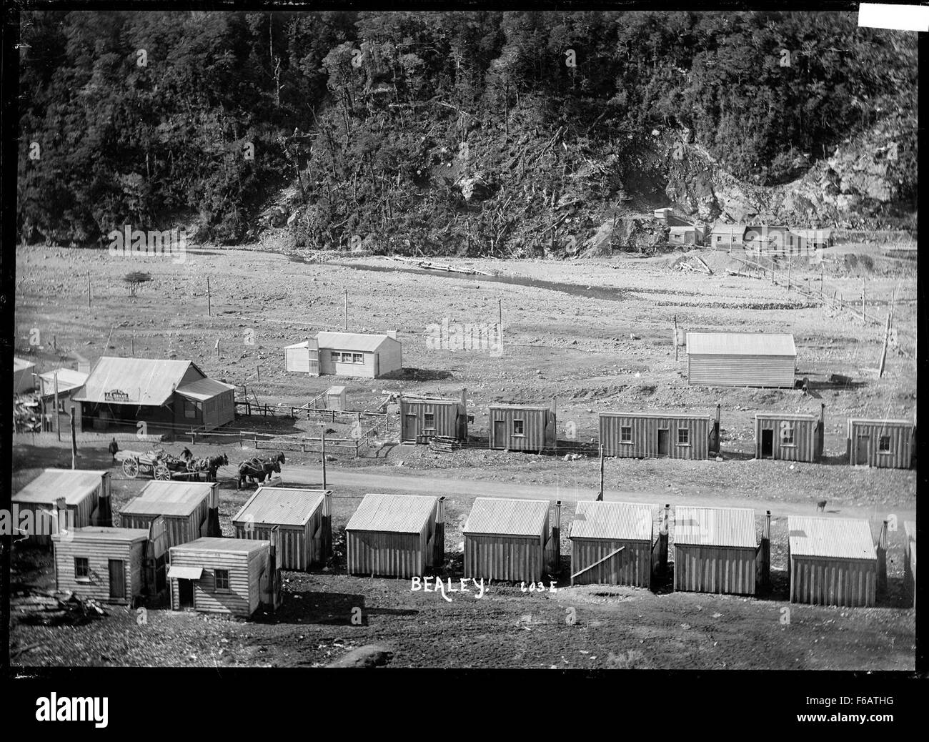 View of Bealey Flat Stock Photo - Alamy