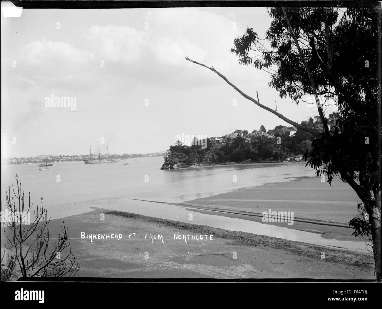 This image captures the scenic view of Birkenhead Point from Northcote ...