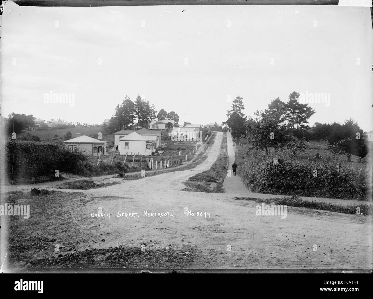 This photograph captures Church Street in Northcote, Auckland ...