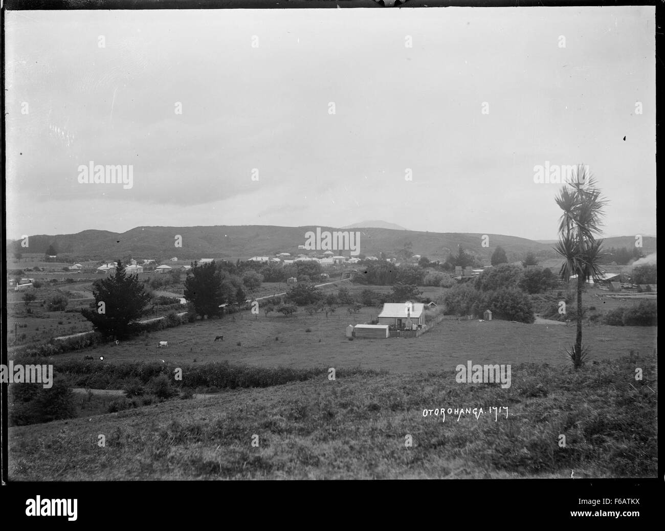 Photograph captures rural fields Black and White Stock Photos & Images ...