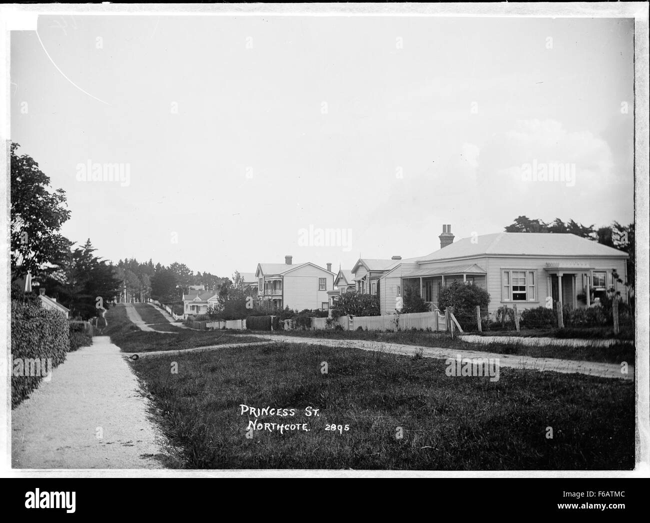View of Princess Street, Northcote, Auckland Stock Photo - Alamy