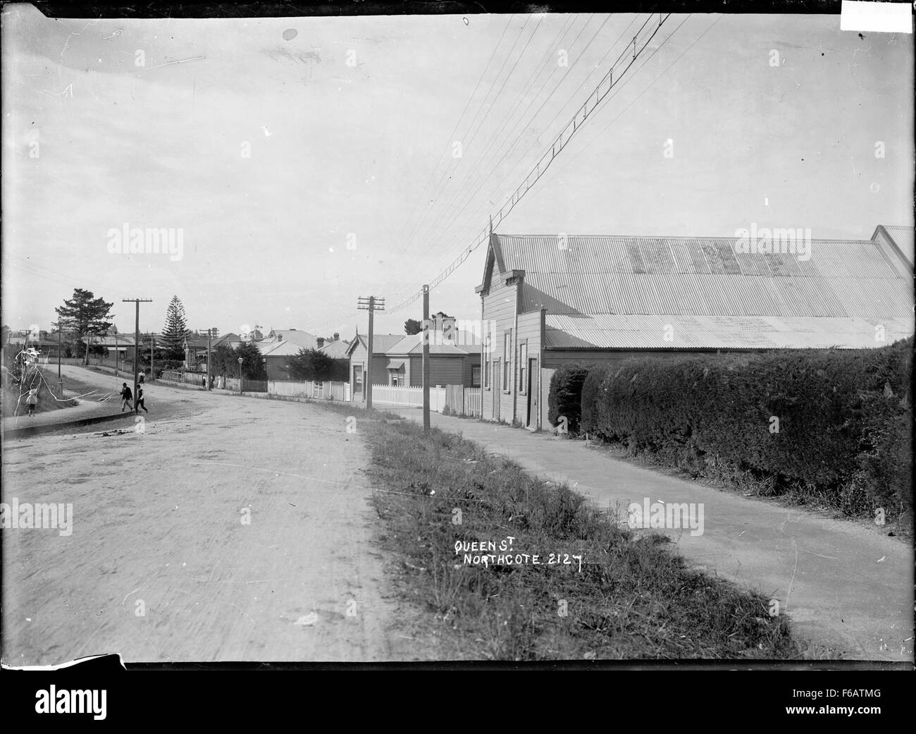 This photograph captures Queen Street in Northcote, Auckland, New ...