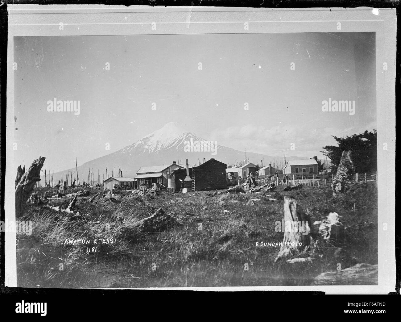 This photograph captures the scenic view of Awatuna East with Mount ...