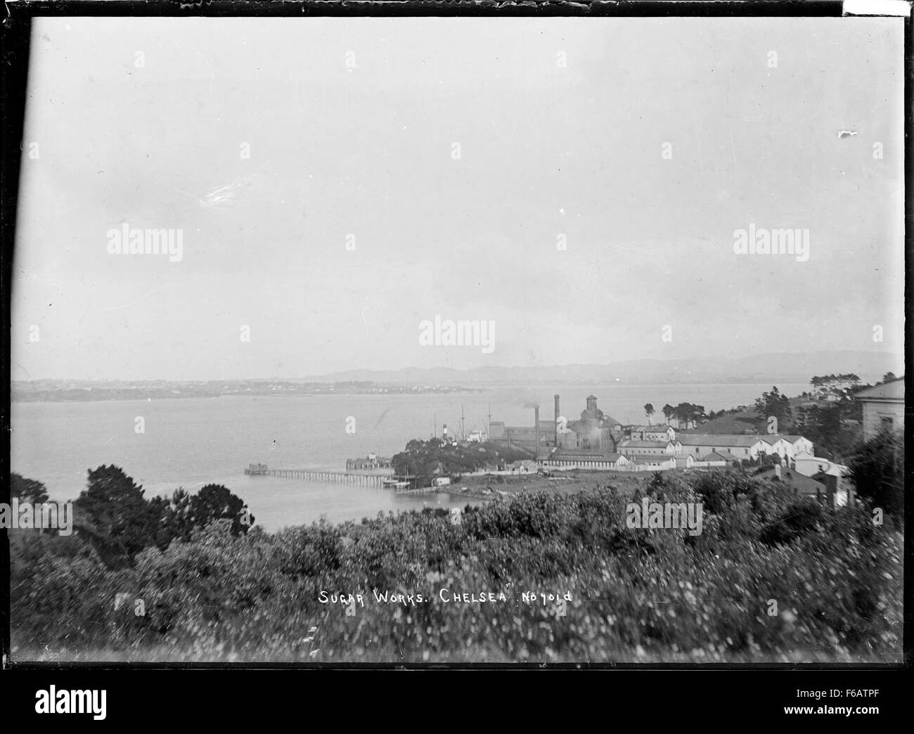 A historic view of the Chelsea Sugar Refinery in Birkenhead, a ...