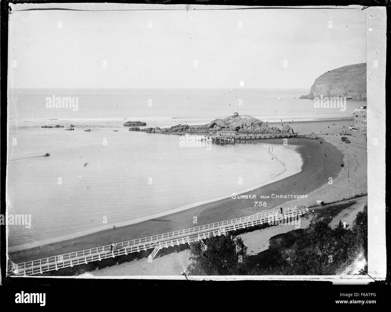 This view captures the stunning coastline of Sumner, near Cave Rock in ...