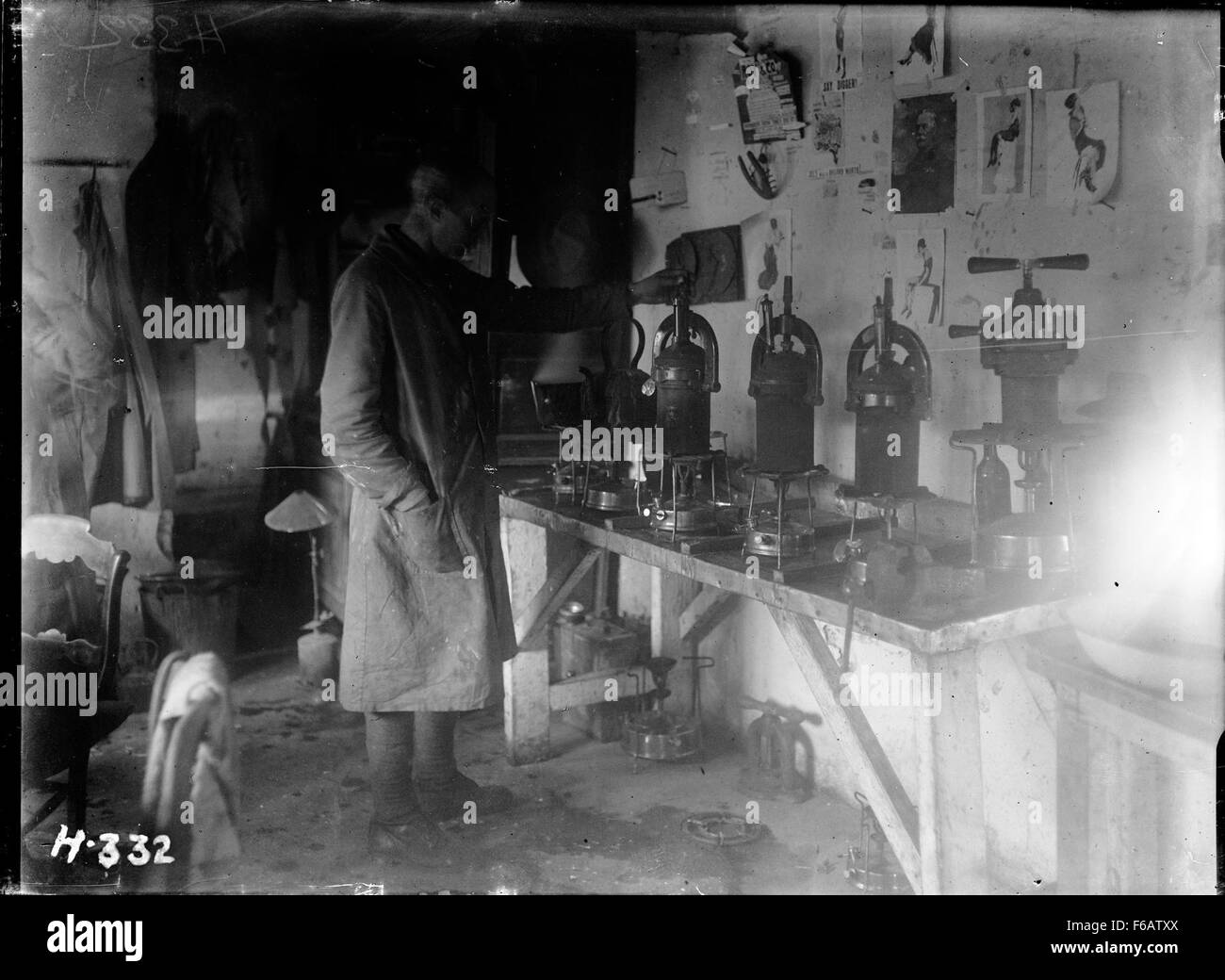 Vulcanising process at the dental corps laboratory, France Stock Photo ...