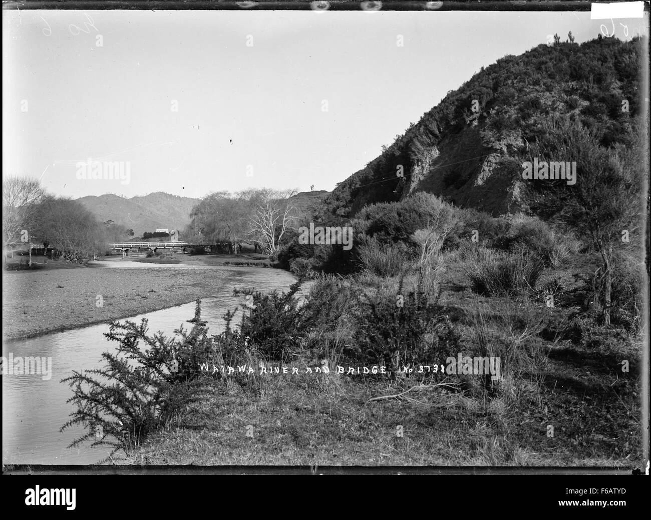 This image shows the Waiaua River and its bridge in the Bay of Plenty ...