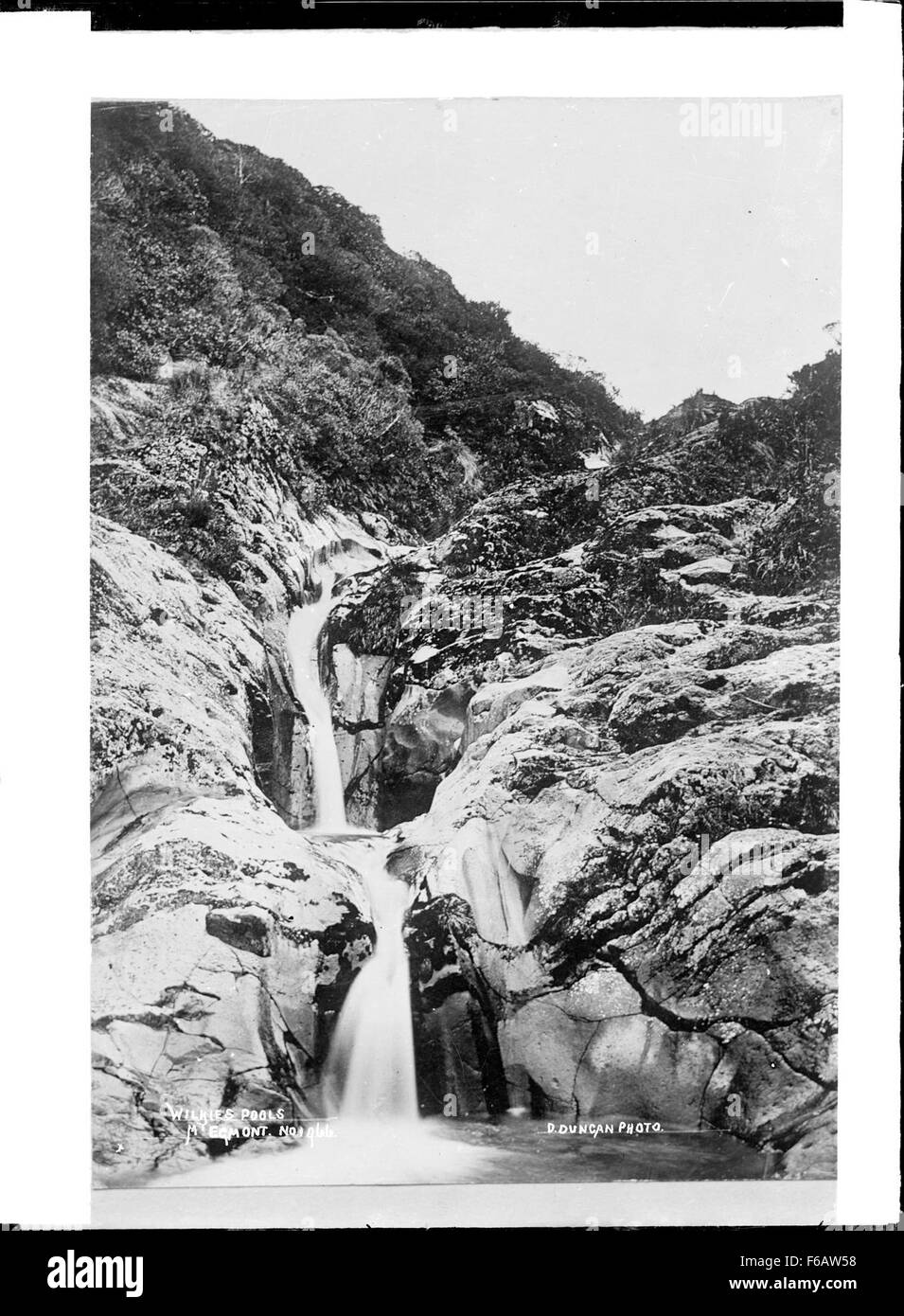 The photograph titled 'Wilkies Pools, Mount Taranaki' by David Duncan ...