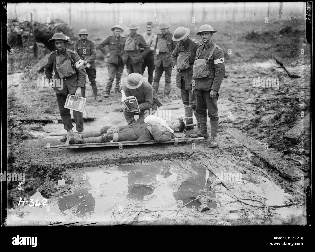 A photograph of soldiers from the 3rd Battalion, New Zealand Rifle ...