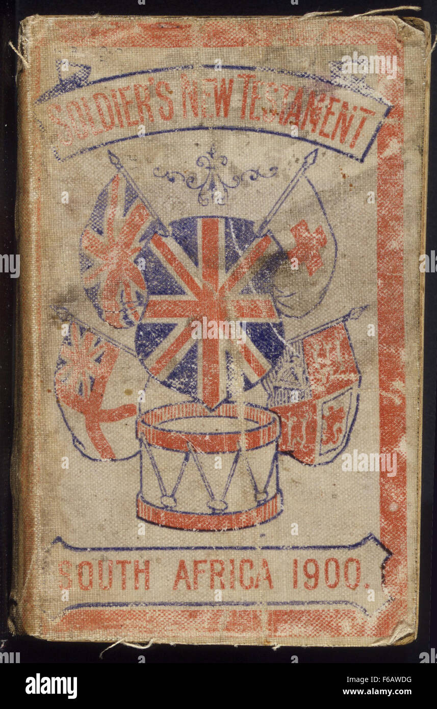 Bible NT 1900 Soldier's New Testament, South Africa, 1900 [Cover] Stock ...