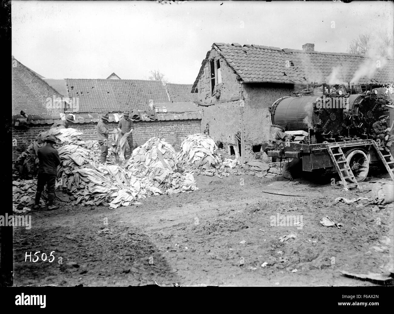 Military sanitation procedures Black and White Stock Photos & Images ...