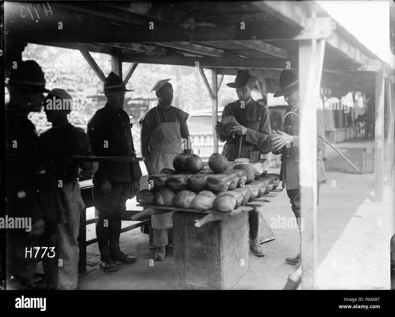 Military bread production Black and White Stock Photos & Images - Alamy