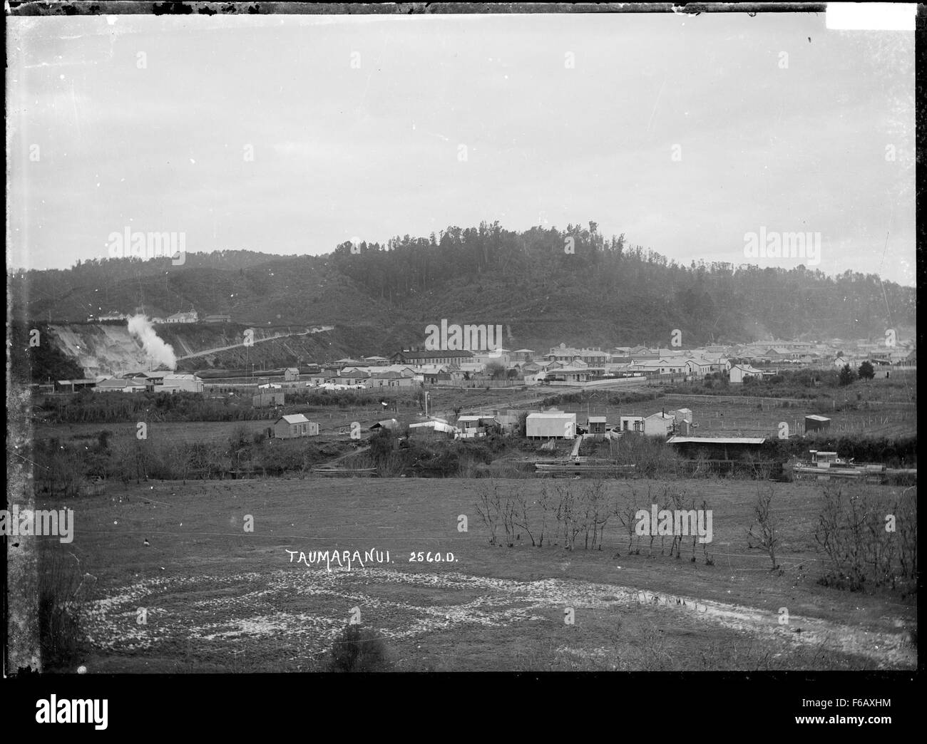 A panoramic view of Taumarunui, a town in New Zealand's North Island ...