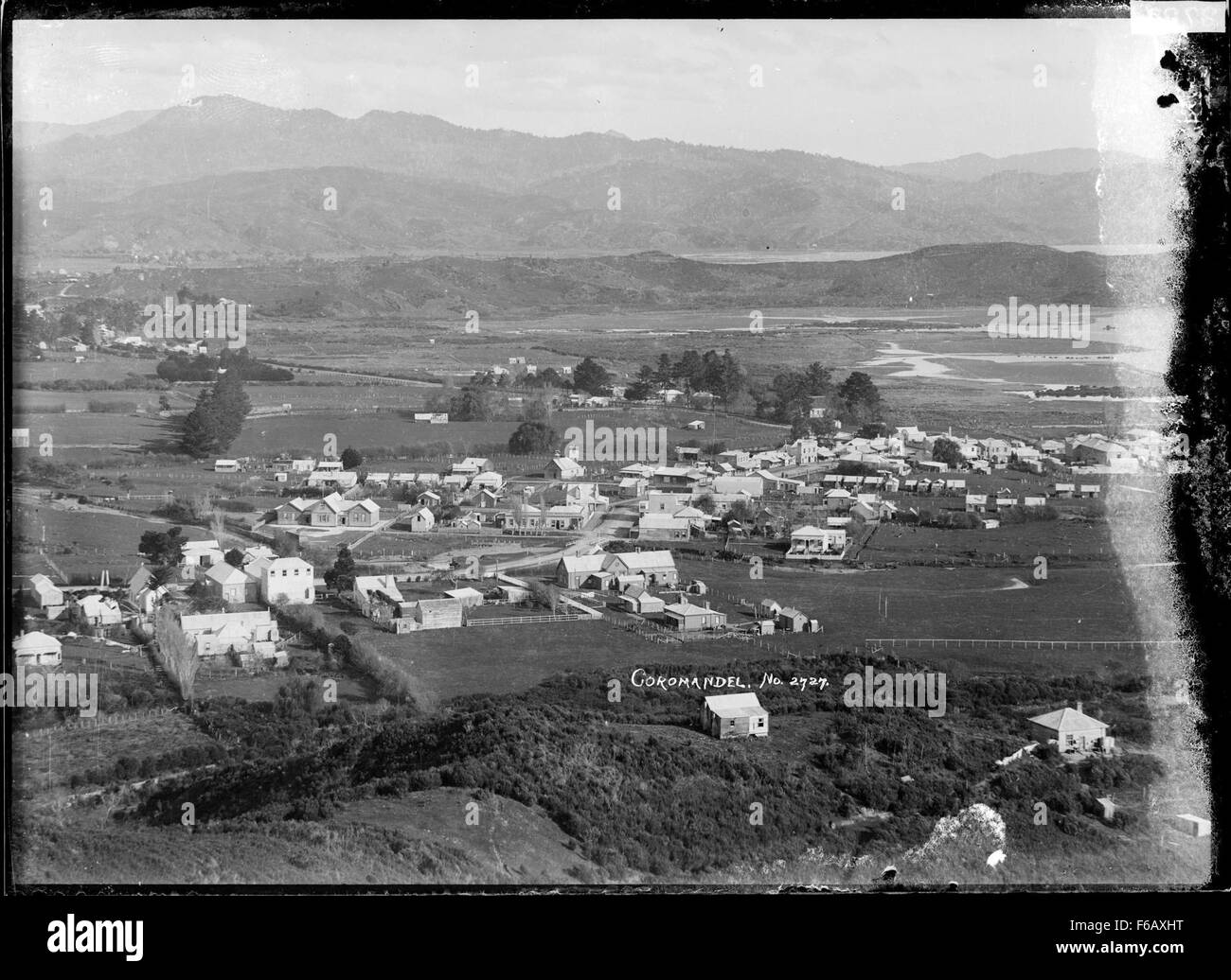 This general view of Coromandel township captures the scenic beauty of ...