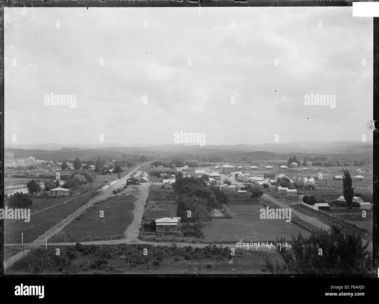 A general view of Otorohanga township in New Zealand, showcasing the ...