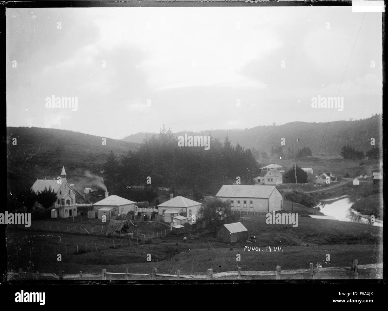 This general view of Puhoi township offers a scenic glimpse of the ...
