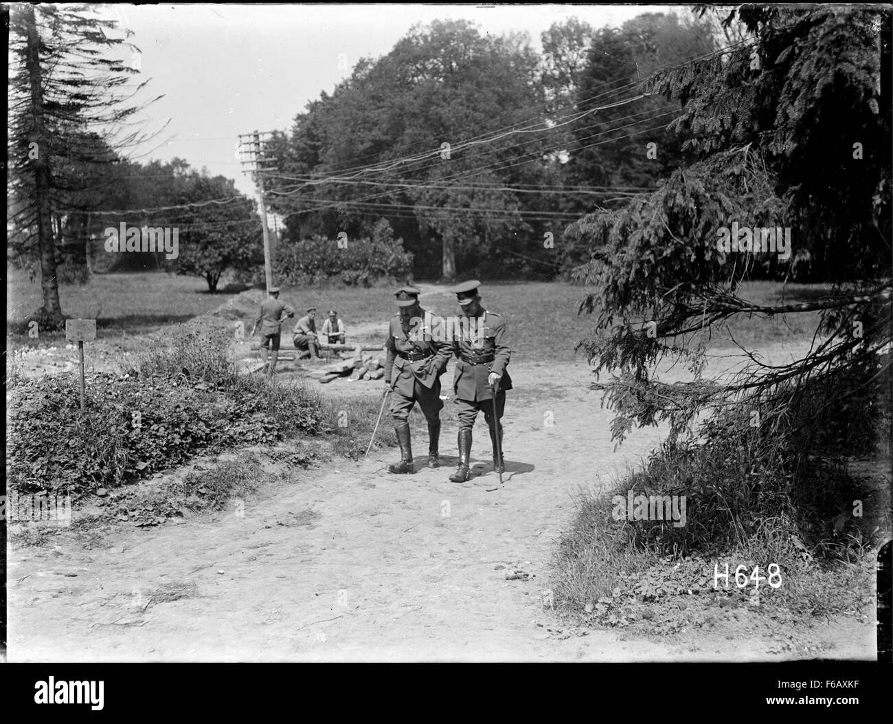 This historical image depicts Generals Godley and Russell at their ...