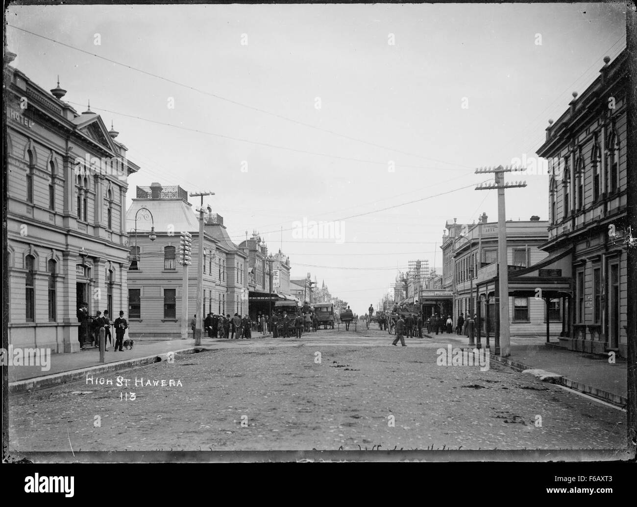 This photograph of High Street in Hawera captures the charm of the New ...