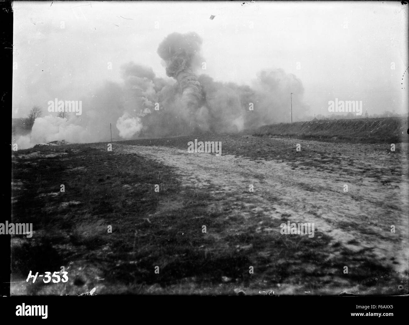 This image depicts a large explosion caused by the New Zealand ...