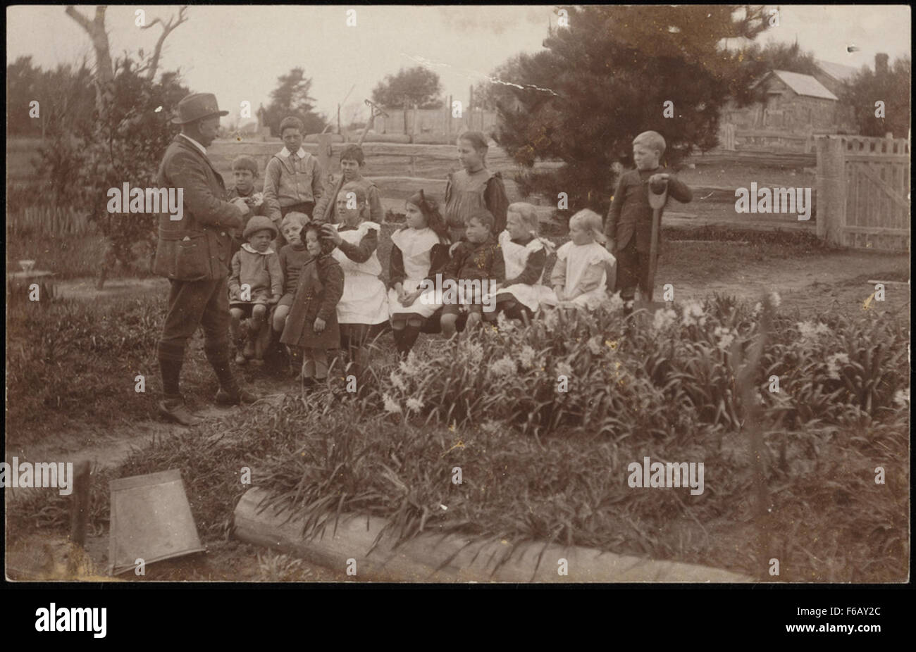 Children receiving a garden lesson at Springfield Public School ...