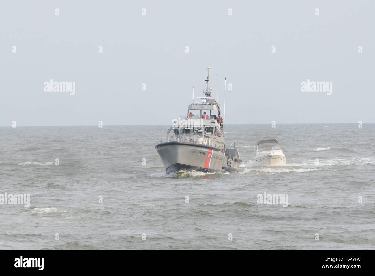 A Coast Guard Station Atlantic City, N.J., 47-foot Motor Lifeboat boat ...