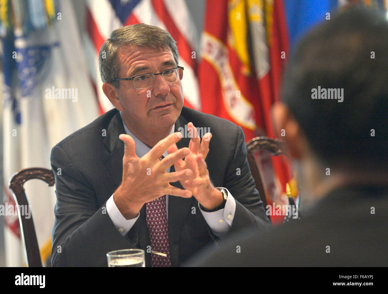 Secretary of Defense Ash Carter meets with Japan's Minister for Foreign ...