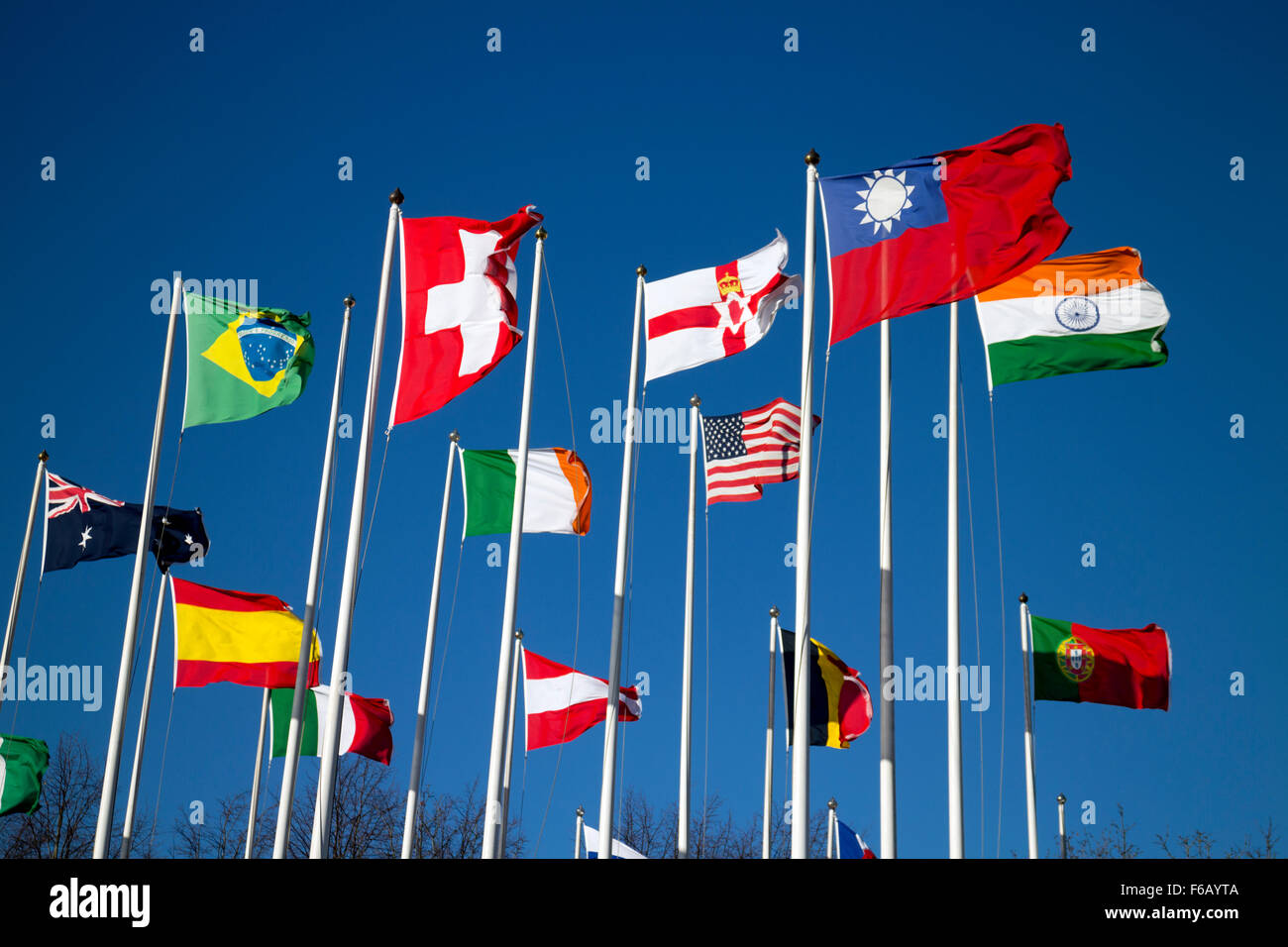 Flags of the world united nations hi-res stock photography and images ...