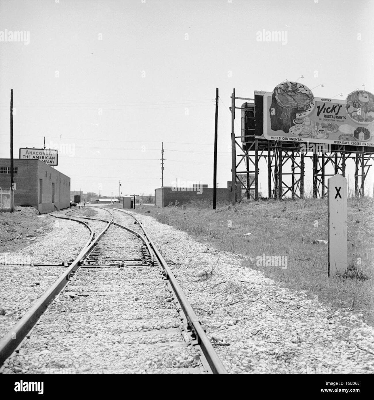This image shows the Southern Pacific railroad sidings at Soumethun ...