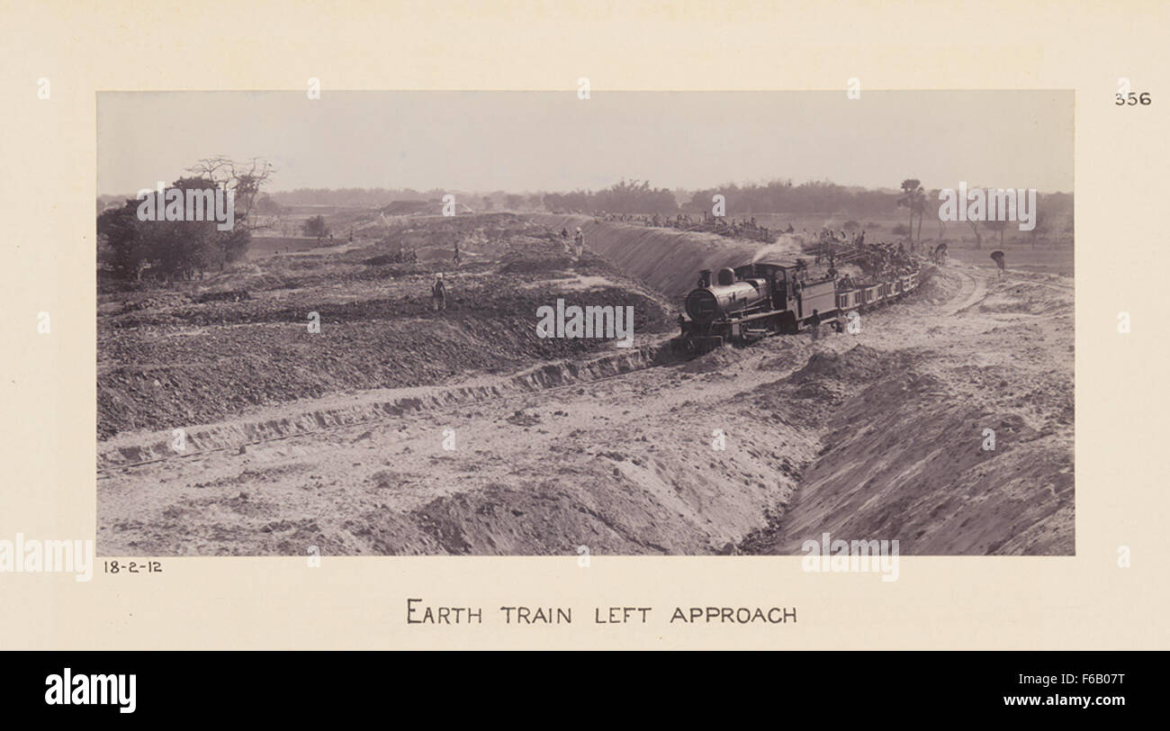 The Earth Train Left Approach bridge construction is part of a railroad ...