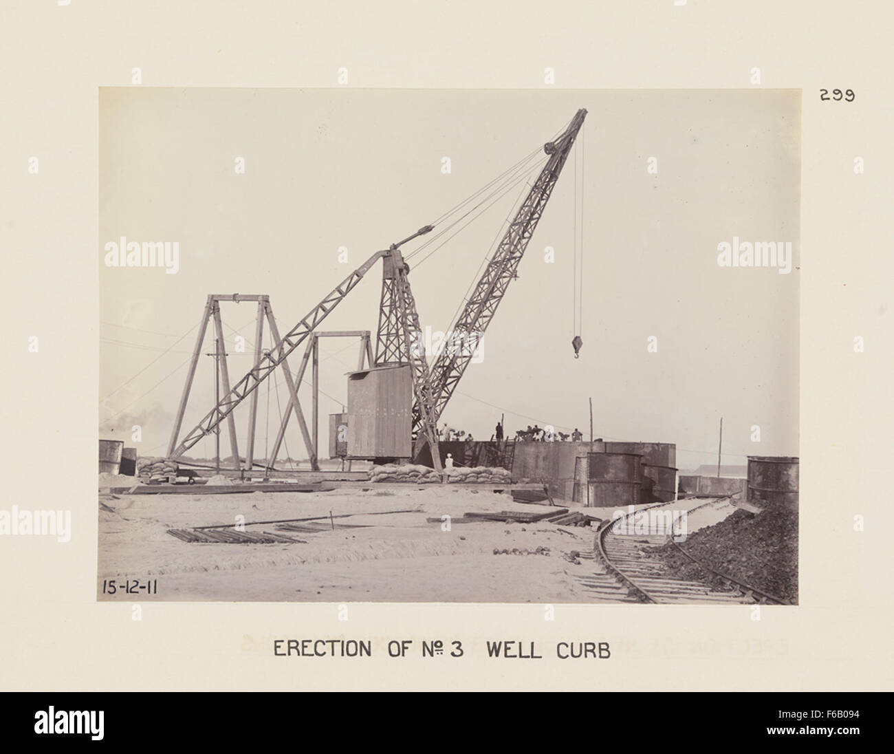 This technical illustration depicts the construction of the No. 3 Well ...