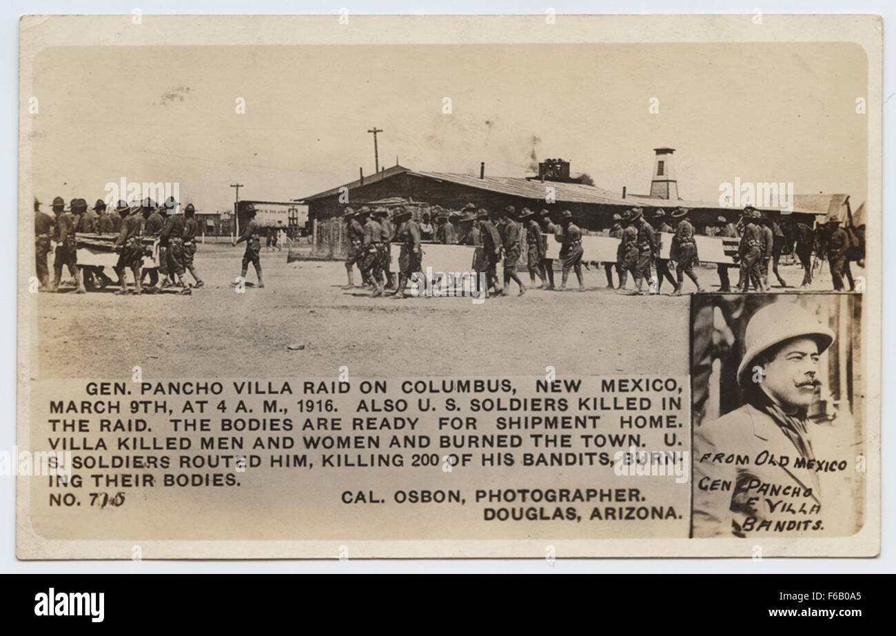 The raid led by General Pancho Villa on Columbus, New Mexico, in 1916 ...