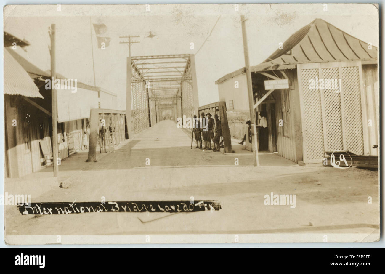 The International Bridge at Laredo, Texas, connects the United States ...