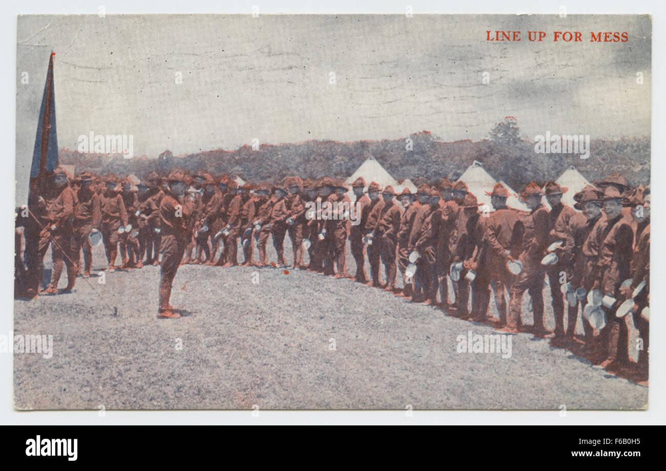 Line Up for Mess Stock Photo - Alamy