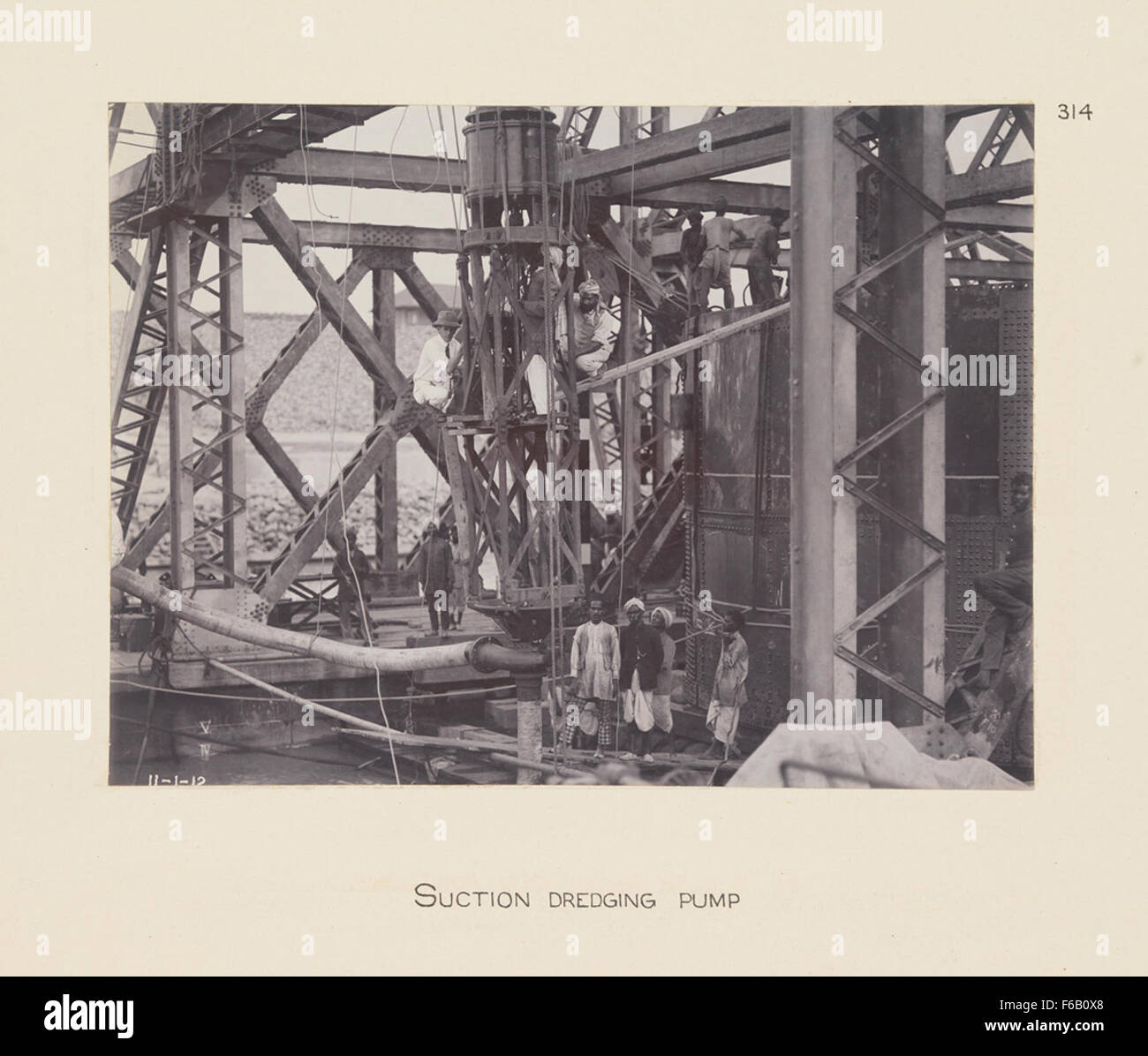 This image depicts the use of a suction dredging pump, a key piece of ...