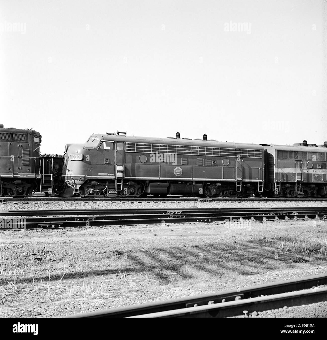 Old diesel locomotives Black and White Stock Photos & Images - Alamy