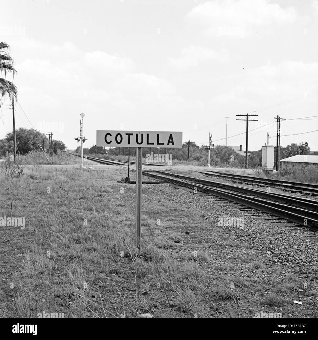 The Location Sign At Cotulla Texas From The Missouri Pacific Railroad