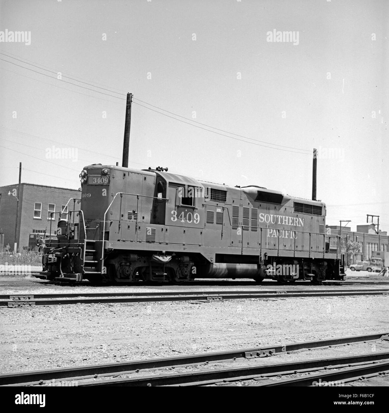 Southern pacific railroad vintage Black and White Stock Photos & Images ...
