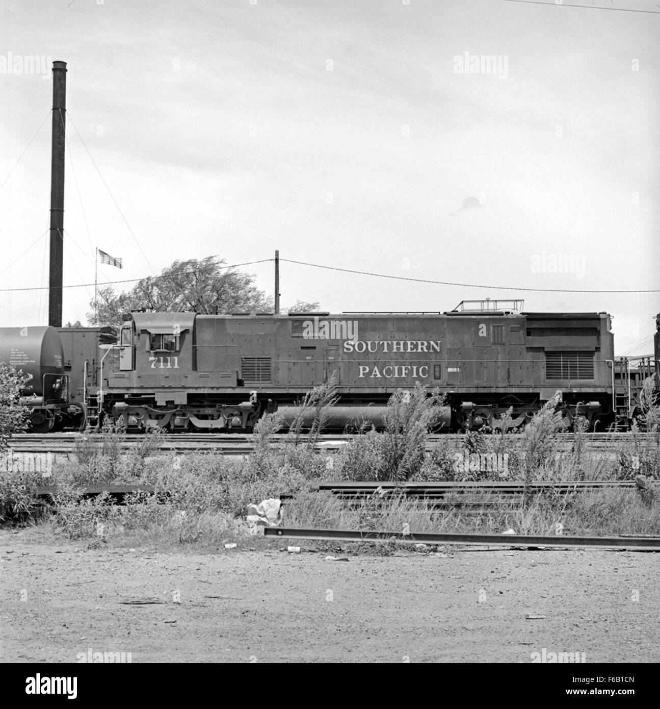 Southern pacific locomotive Black and White Stock Photos & Images - Alamy